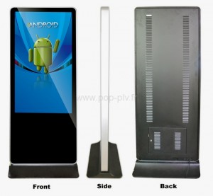 Totem publicitaire vidéo player « Gsize 55 » : signalétique | Pop-plv ...